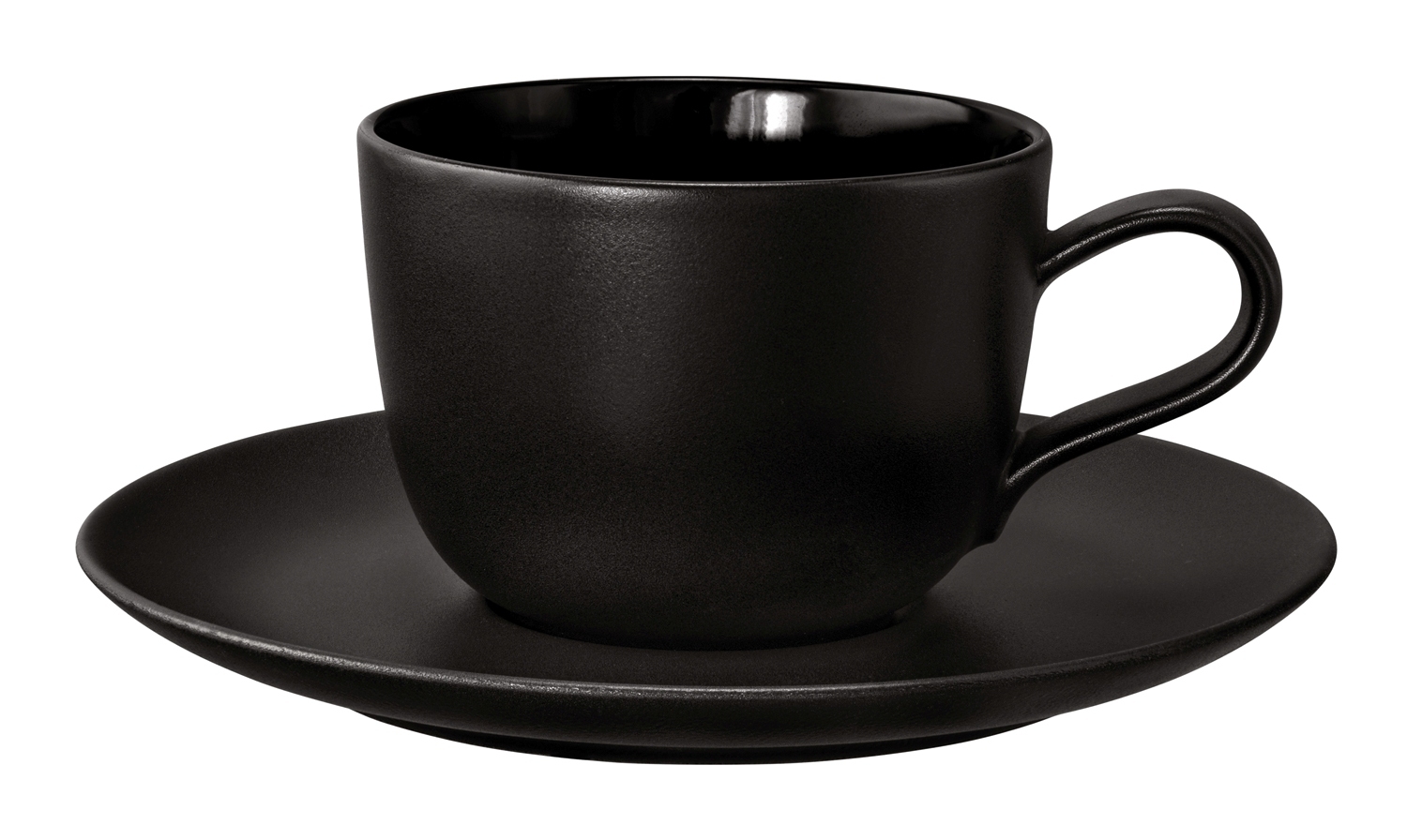 Kaffeetasse aus Porzellan in schwarz, 260 ml | Möbel Kempf