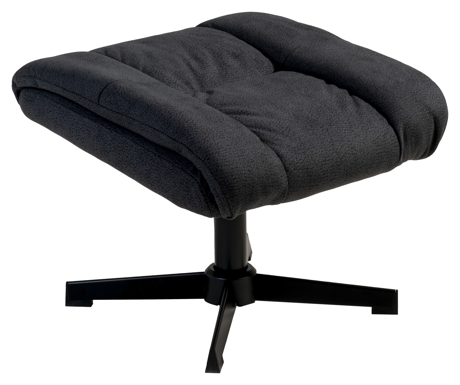 Relaxsessel und Hocker mit Mikrofaserbezug in grau, mit Massagefunktion ...